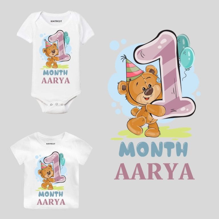Monthly Milestone Onesies | Custom Onesies and T shirts
