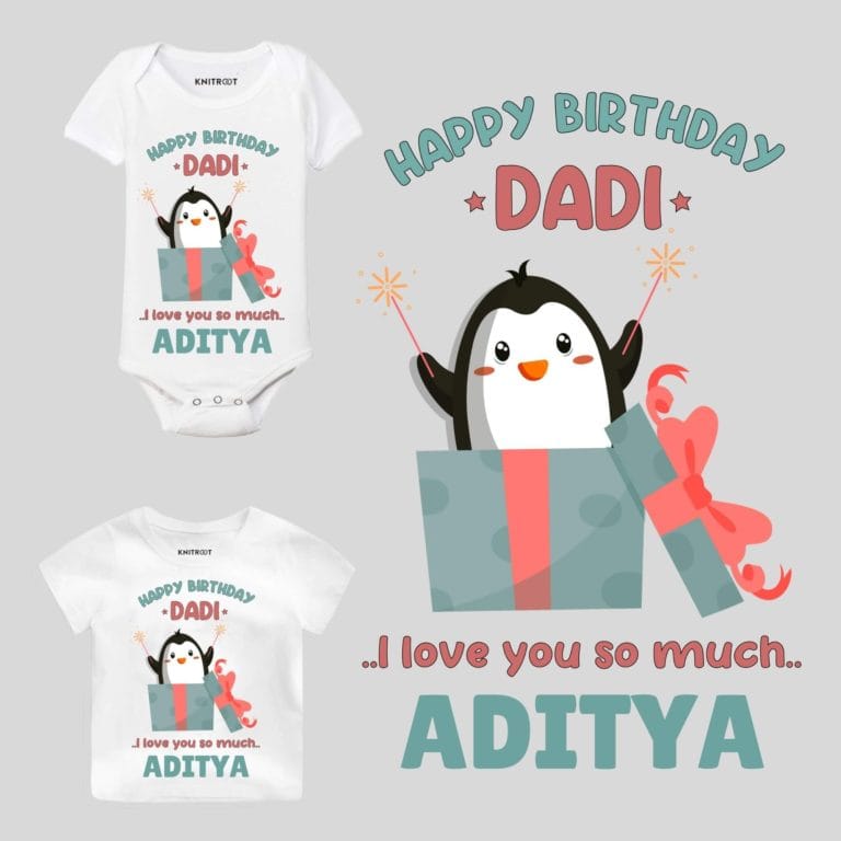 Happy Birthday Dadi Baby Wear – KNITROOT
